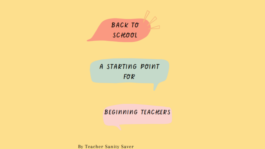 BTS - A starting point for beginning teachers