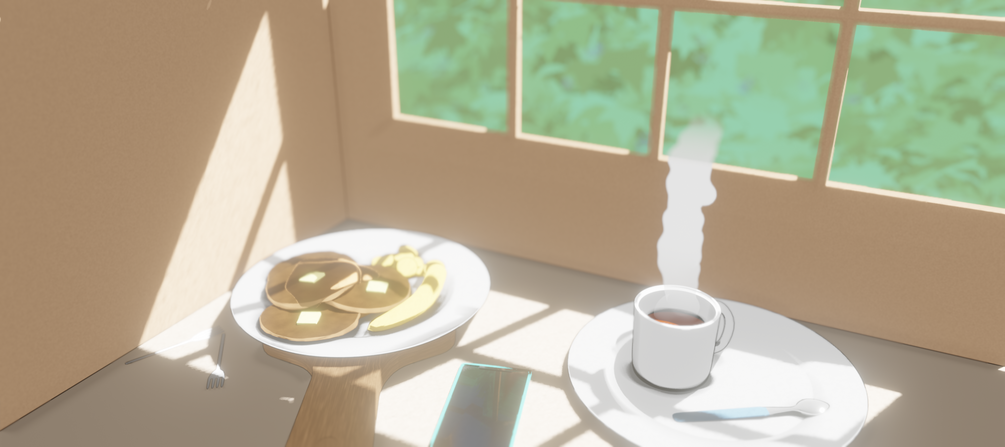 NPR Anime Style Breakfast Scene