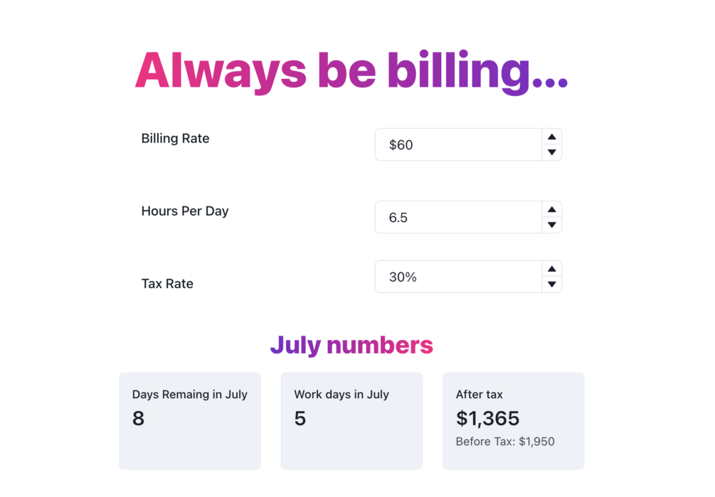 Always Be Billing Code Base