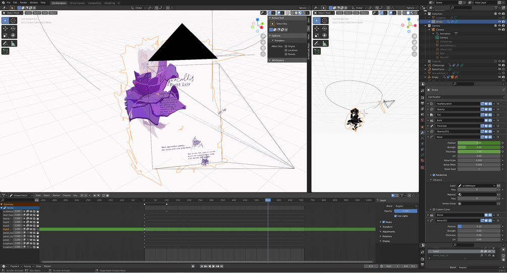 Blender Grease Pencil Lettering Tutorial .blend files