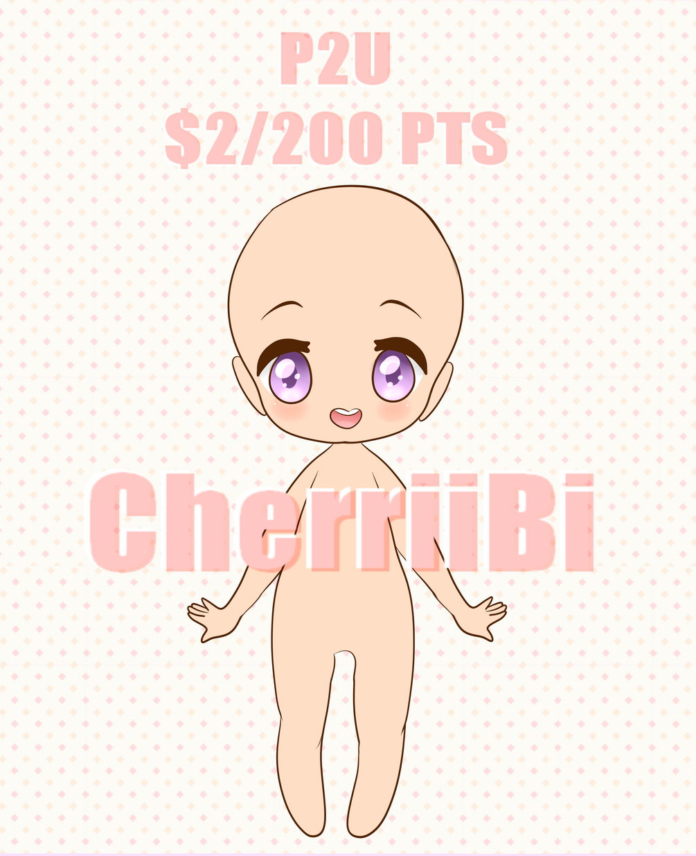 1 Pose + 4 Expressions Chibi Base