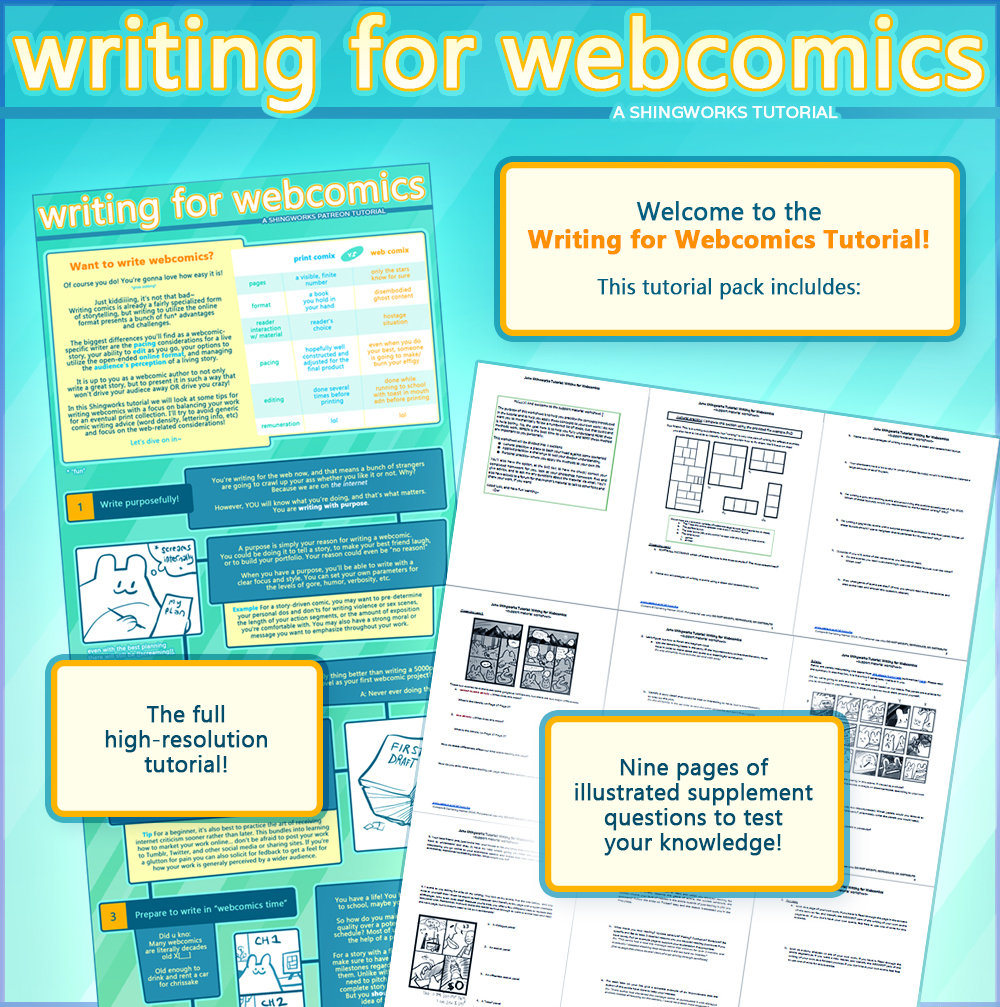 Writing for Webcomics tutorial pack