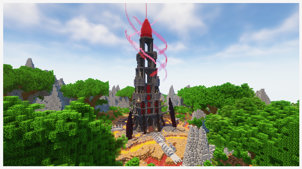 Dark Themed Fire Tower [MC Version 1.19.4 & Above]