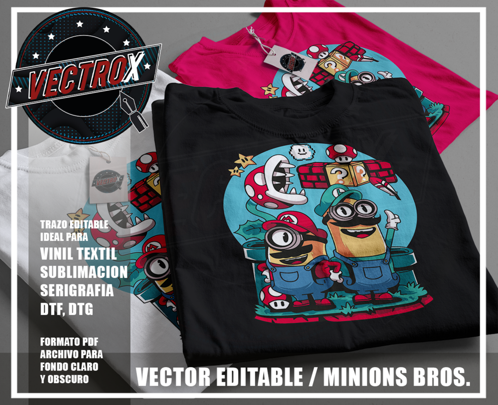 Vector Editable - Minions Bros