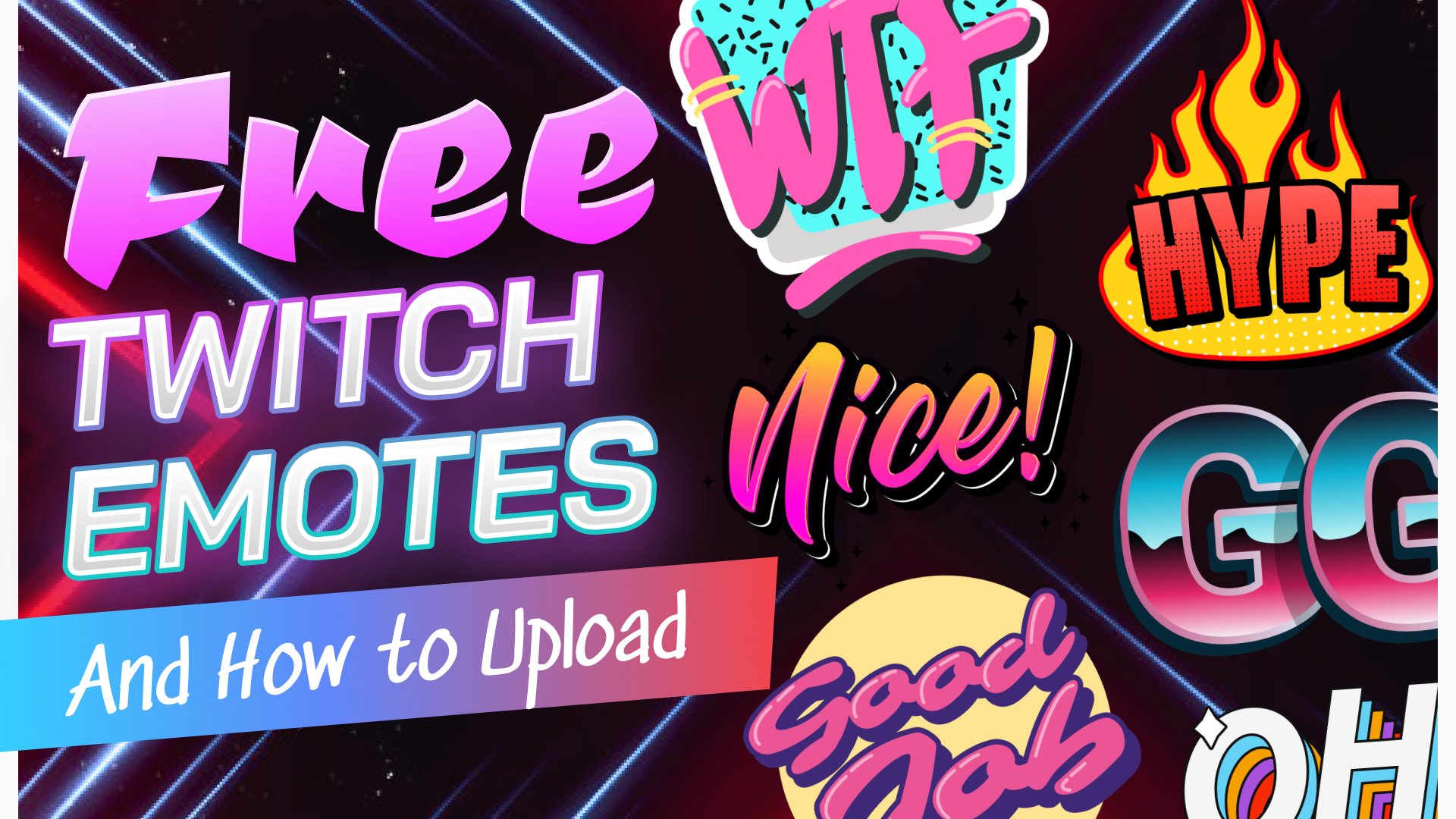 FREE Twitch Emotes for Your Channel | How to Upload | qoqsik - twitch ...