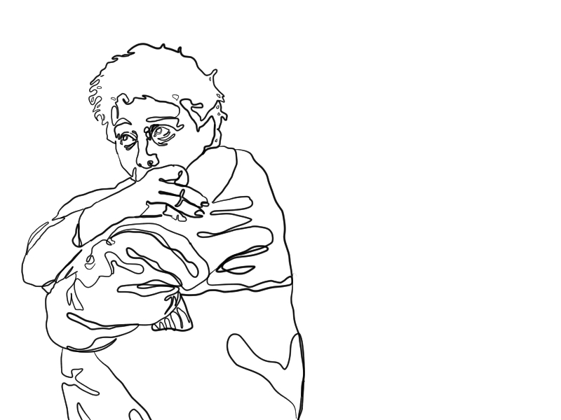 Line Art Figure Digital Drawings