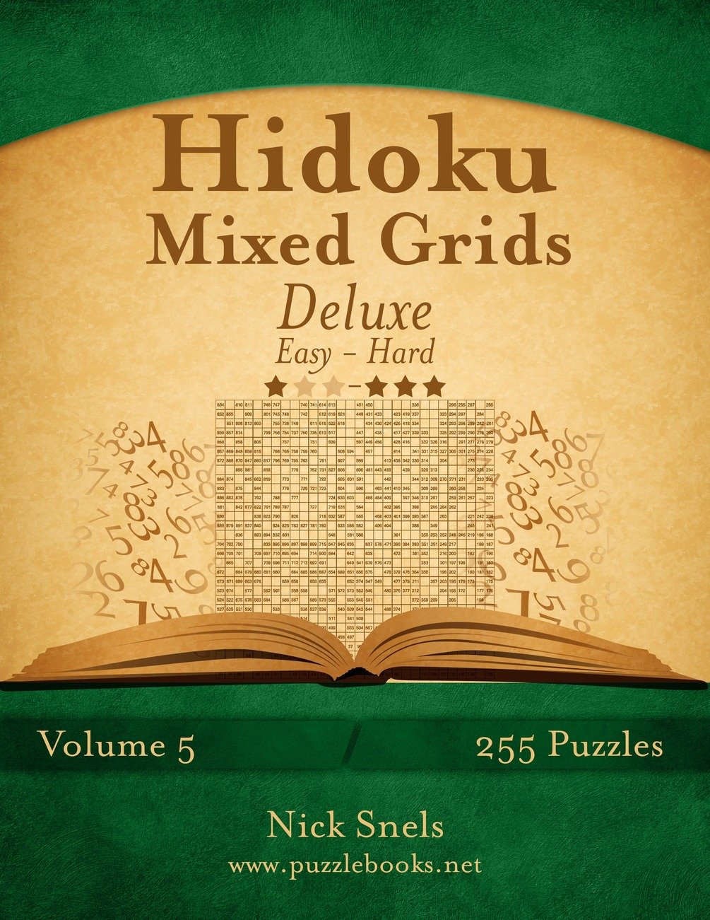Hidoku Mixed Grids Deluxe - Easy to Hard - Volume 5 - 255 Logic Puzzles