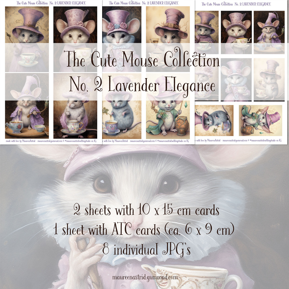 The Cute Mouse Collection No. 2 - Lavender Elegance