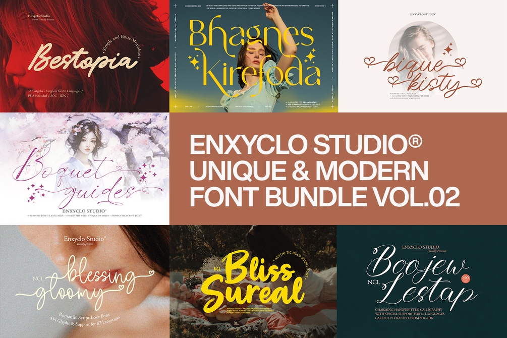 UNIQUE MODERN FONT BUNDLE (VOL.02)