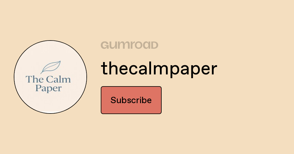 thecalmpaper