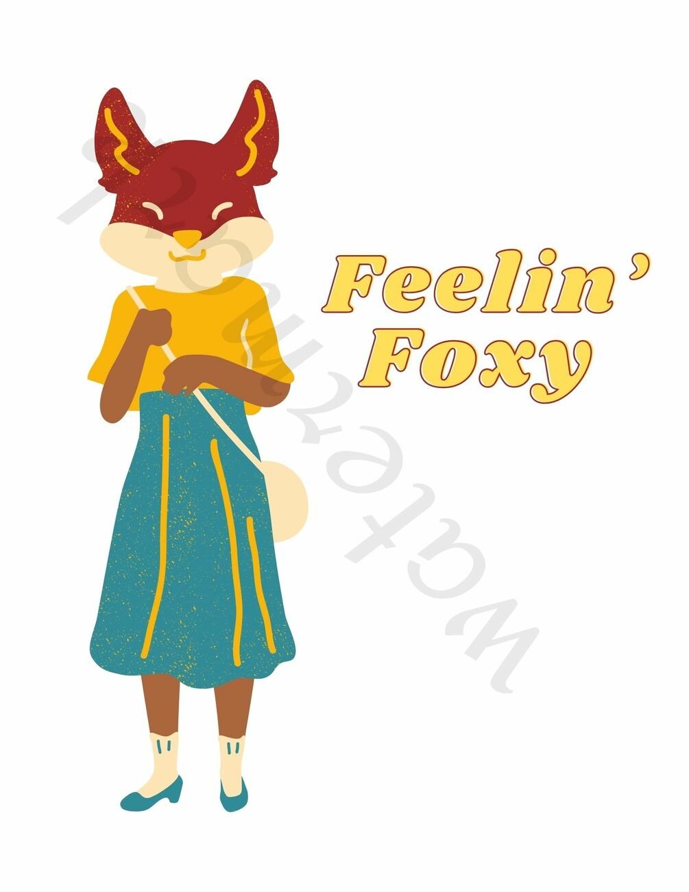 Foxy Lady - Digital Print
