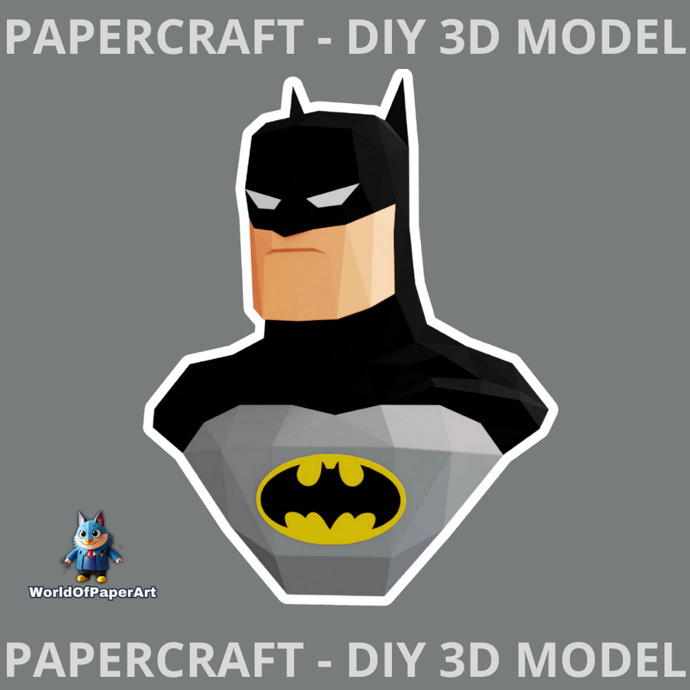 Super hero Papercraft, Comic Character, 3D Origami - , DXF, PDF ...