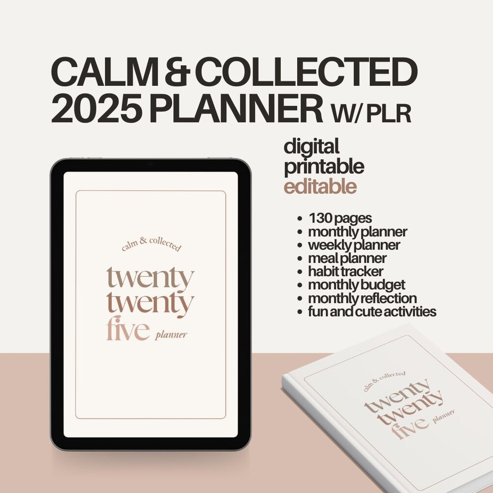 calm & collected 2025 planner
