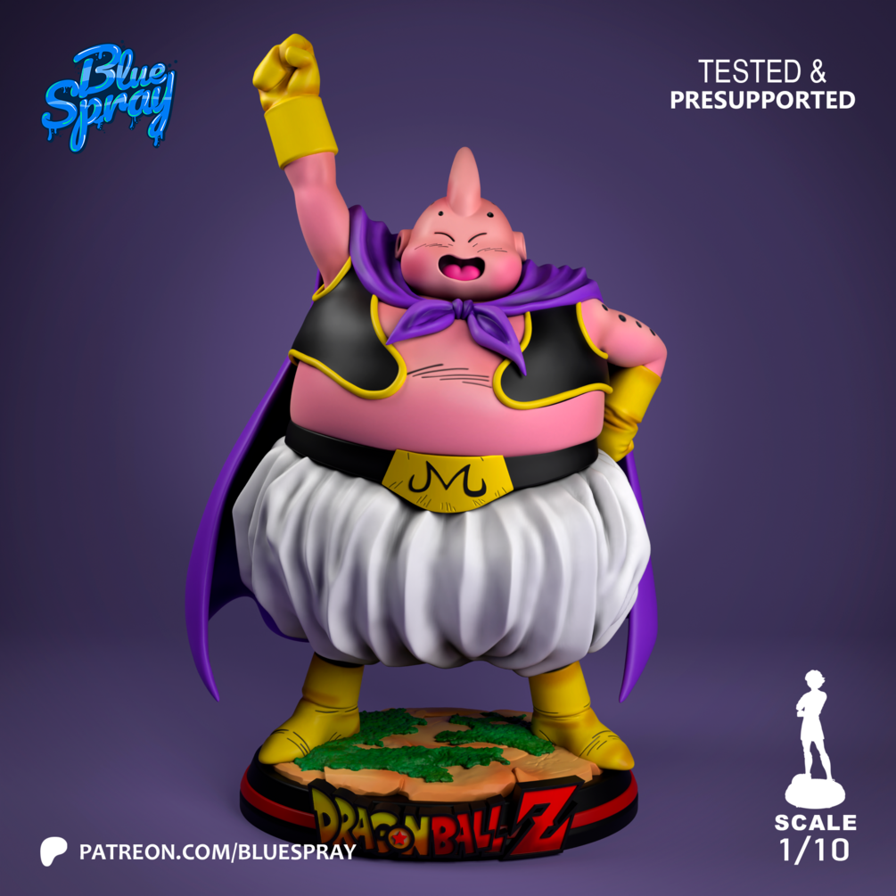 Majin boo (Good)Sculpture (Dragon Ball Z) - BlueSpray 3D Models