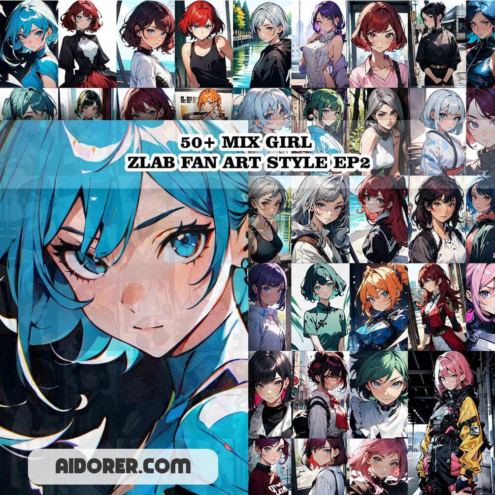 50+ MIX GIRL ZLAB FAN ART STYLE EP2