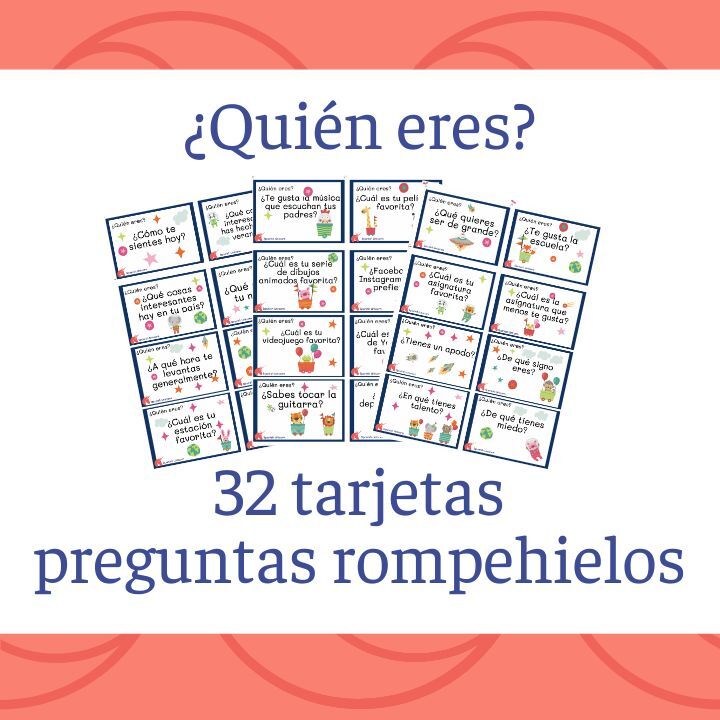 ¿Quién eres? 32 tarjetas con preguntas rompehielos