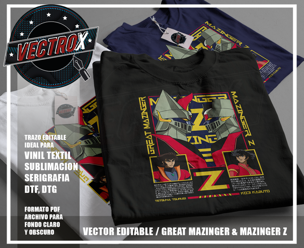 Vector Editable - Graet Mazinger & Manziger Z