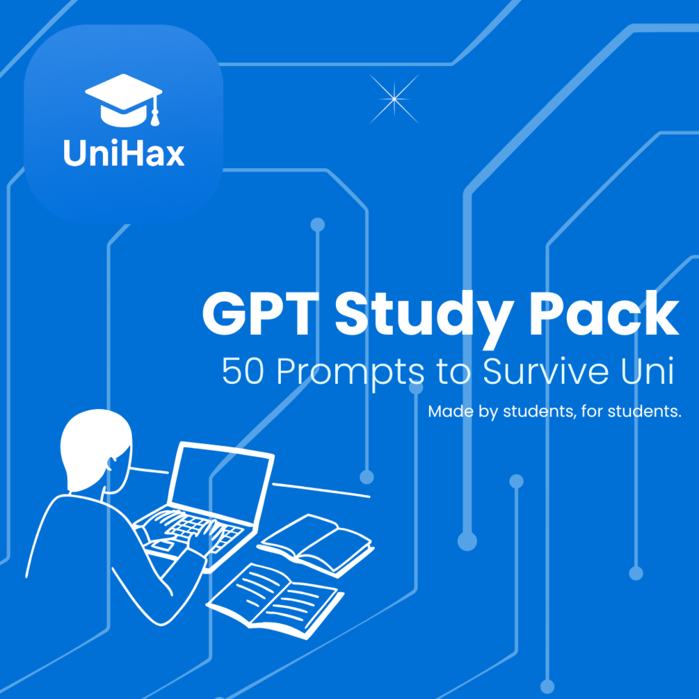 GPT Study Pack – 50 AI Prompts to Survive Uni
