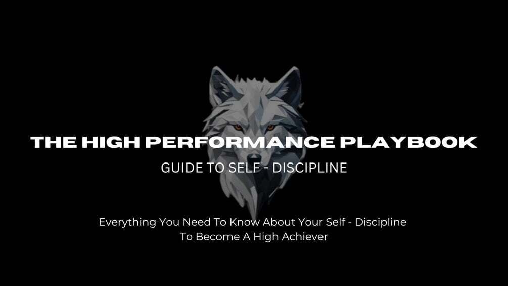 The High - Performance Playbook : Guide to self - Discipline