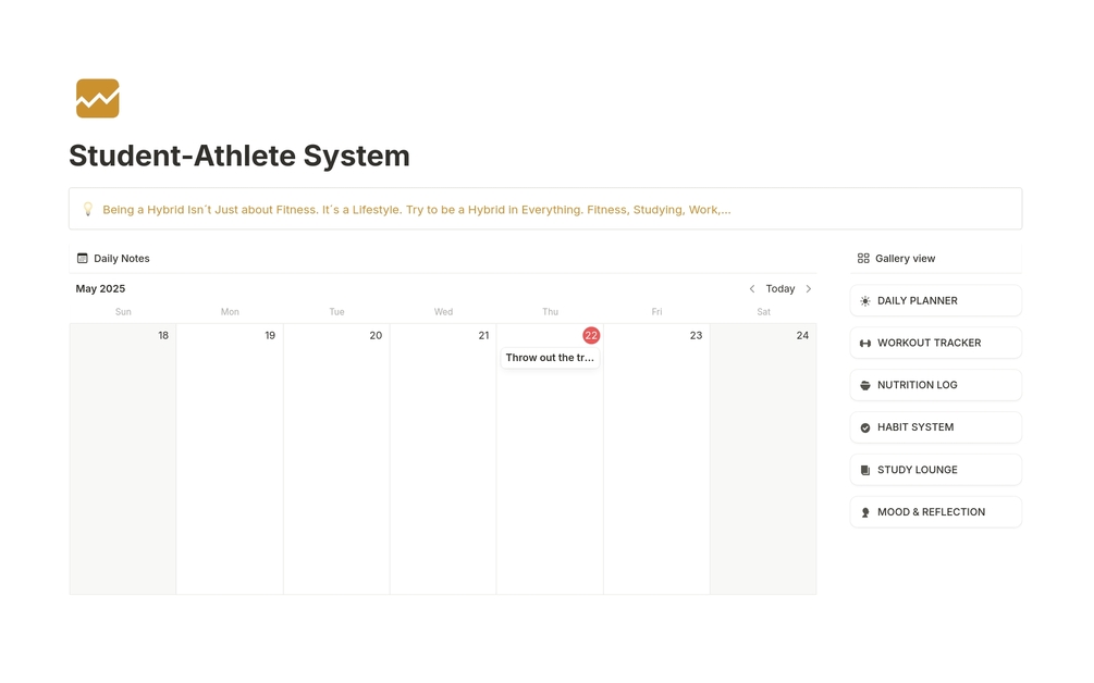 Student-Athlete System