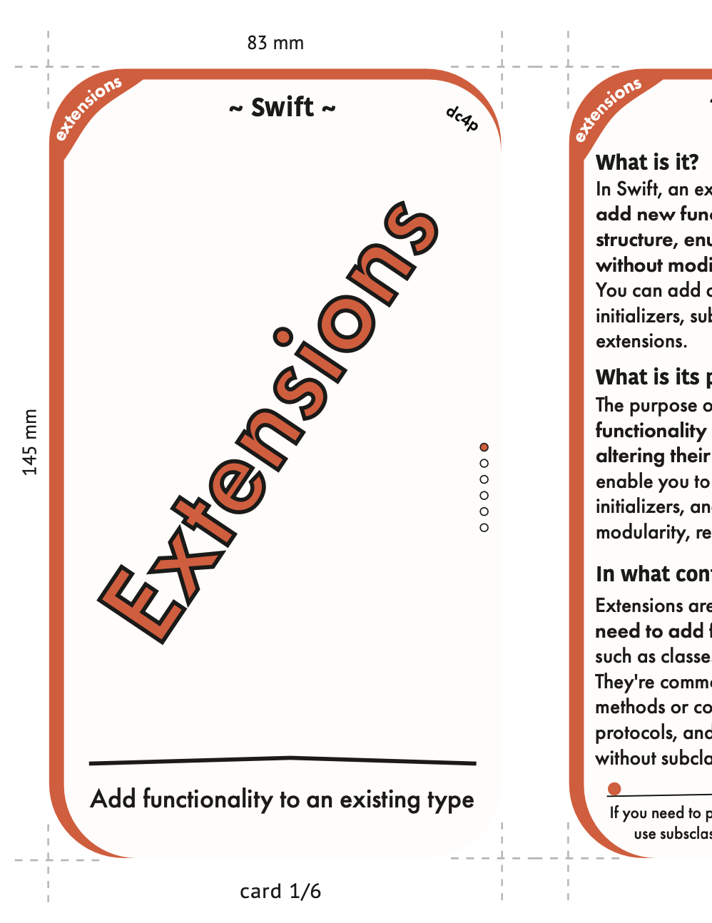 Swift Cards -> Extensions