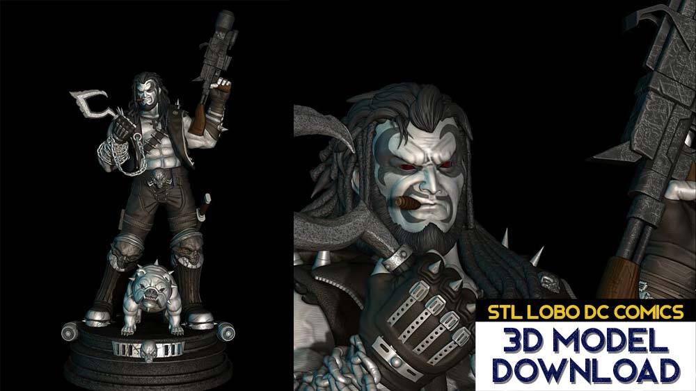 Lobo and Dawg dioram 3d STL files collectibles 3d printing fanart