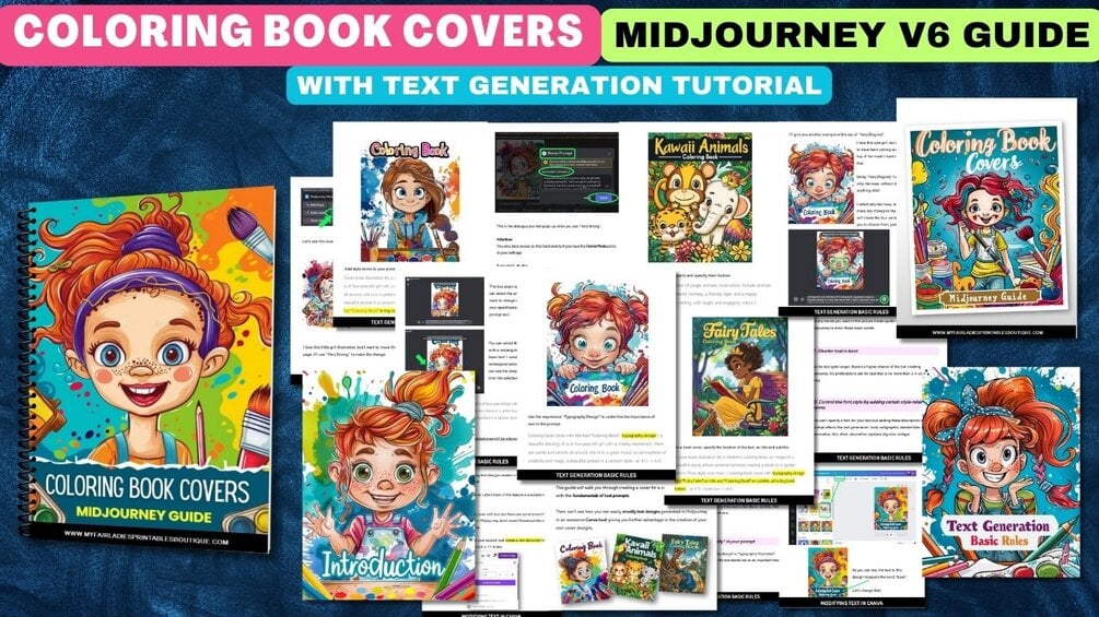 Coloring Book Covers Midjourney Guide