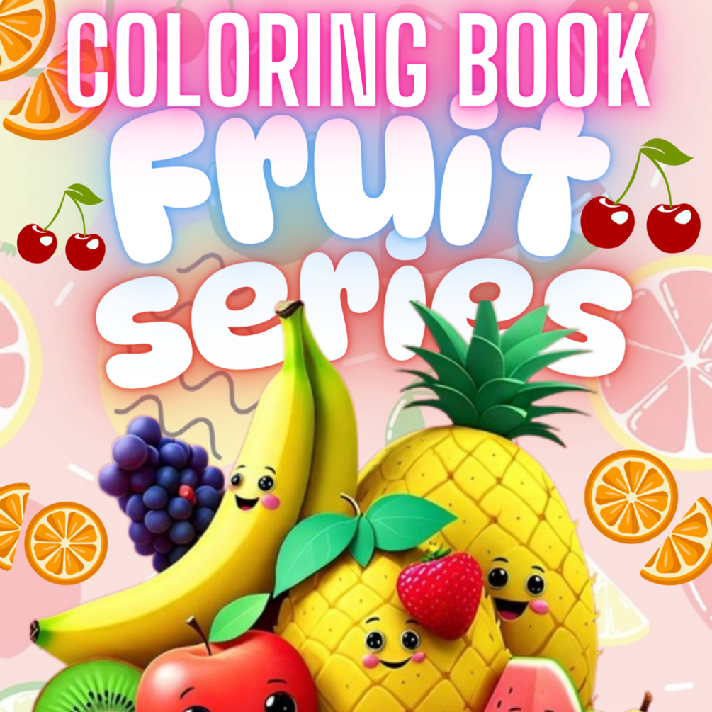 Coloring Book For Kids - Fruit Series