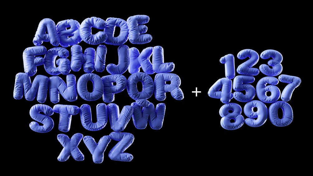 Inflated Characters Bundle (.OBJ & .C4D)