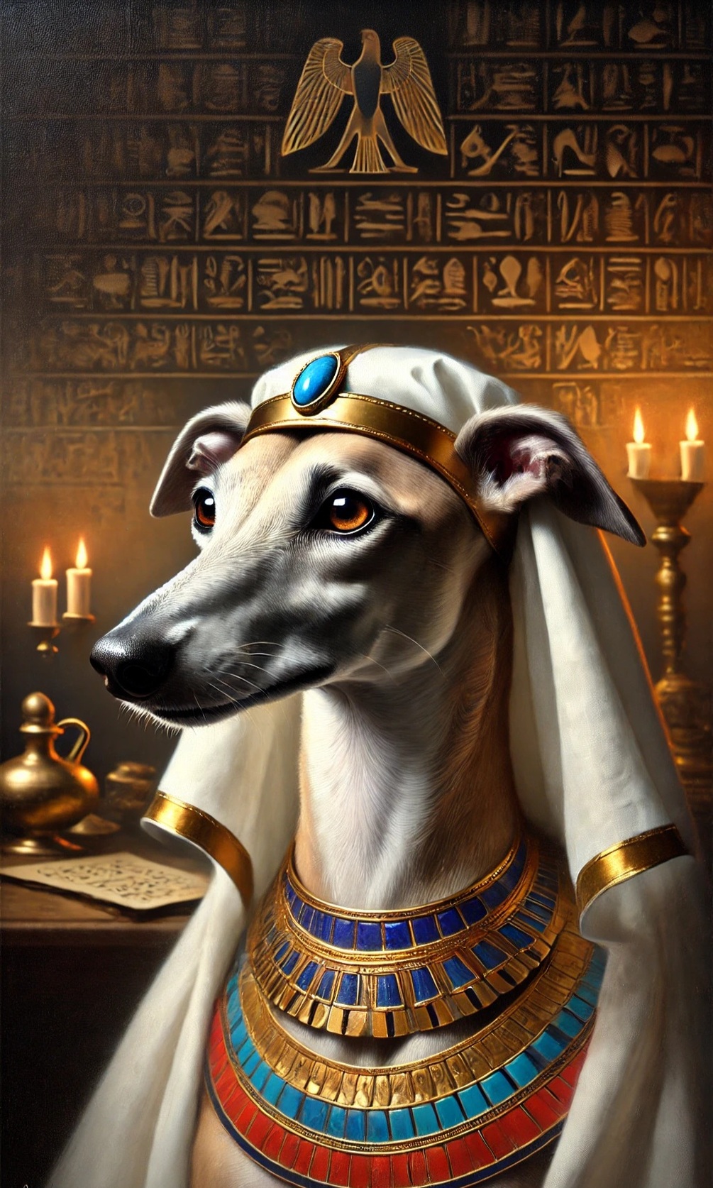 The Pharaoh’s Hound: An Egyptian Royal Portrait