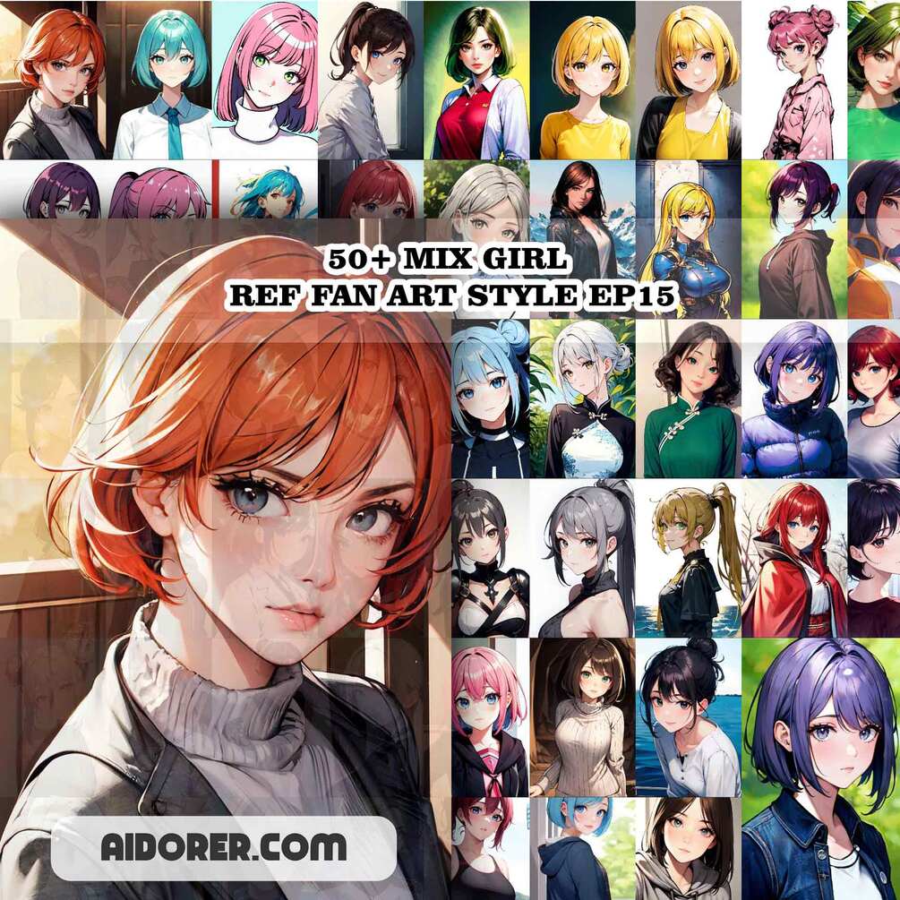50+ MIX GIRL REF FAN ART STYLE EP15