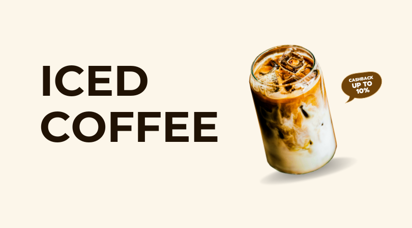 Iced coffee template
