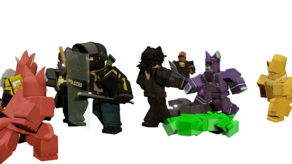 Simple riot shield with different police signs