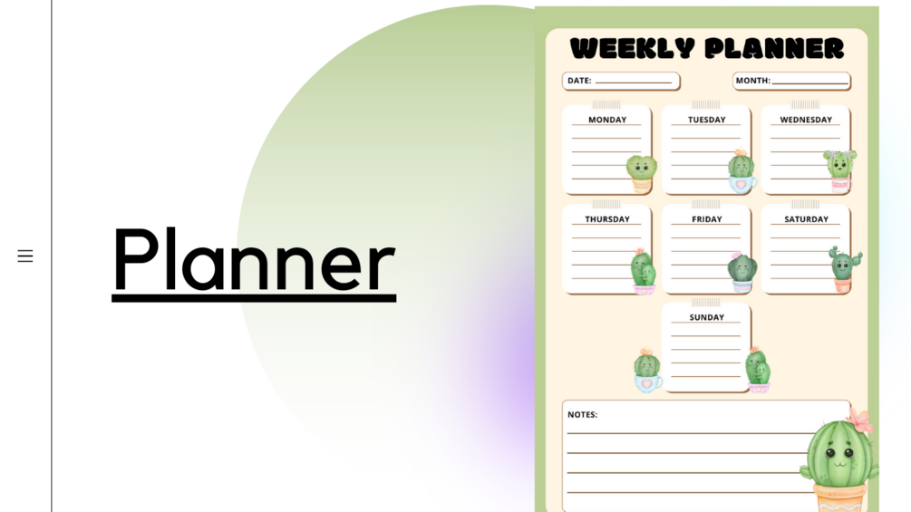 2023-2024 EDITABLE Digital & Printable Planner