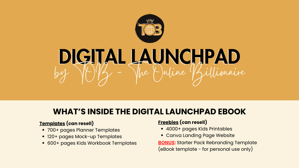 DIGITAL LAUNCHPAD eBook | MRR/PLR license for Templates & Freebies inside