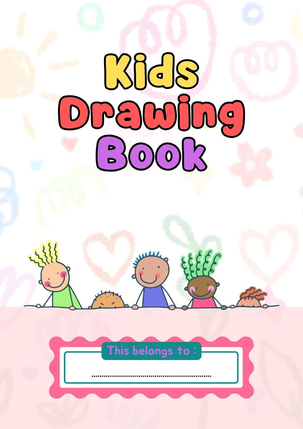 Cute and Colorfull Children`s Drawing Book