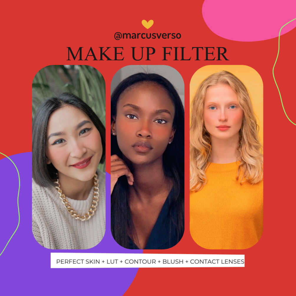 MAKE UP FILTER – INSTAGRAM FILTER SPARK AR PROJECT (AREXPORT)