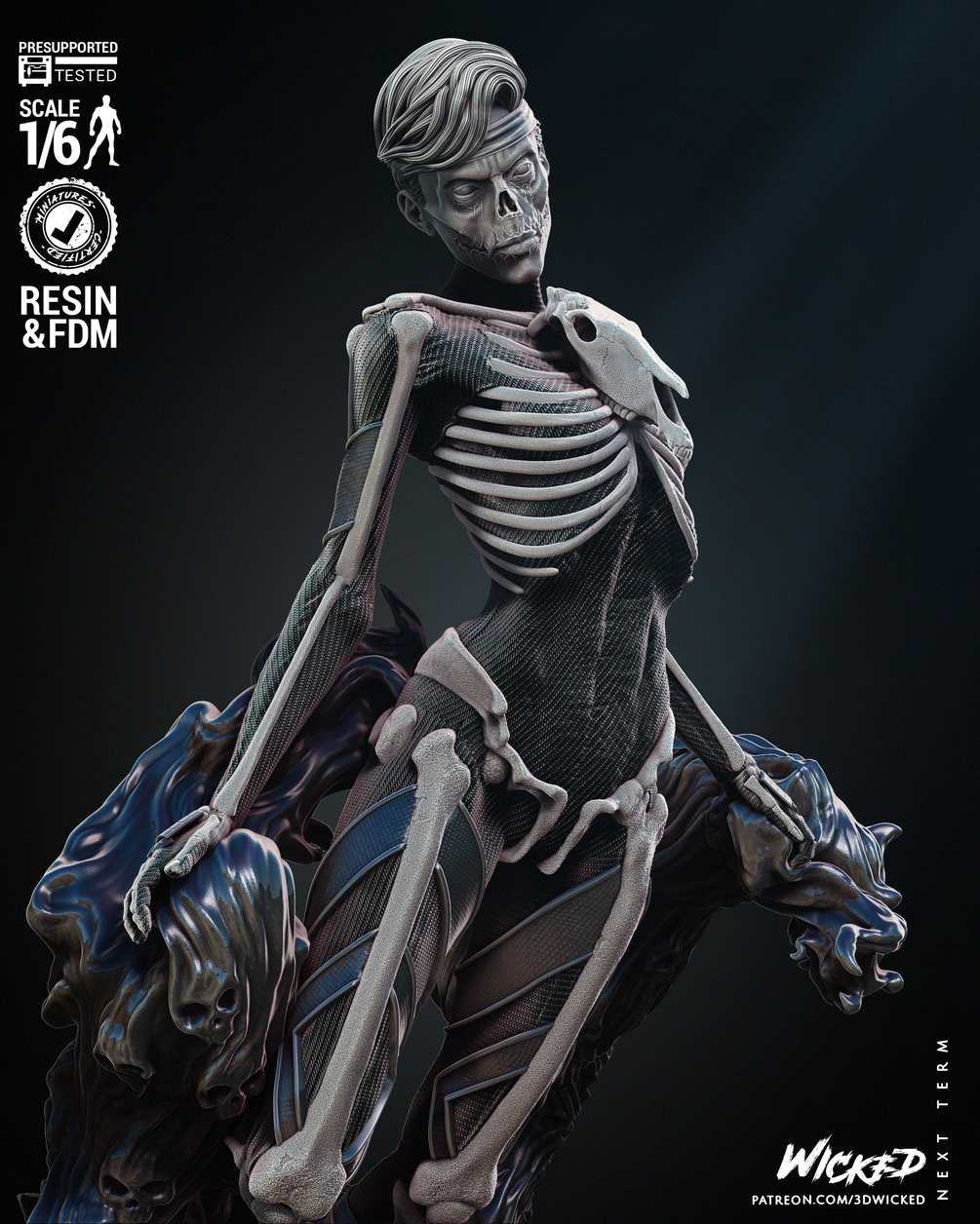 Wicked Marvel Famine Sculpture: Tested and ready for 3D printing