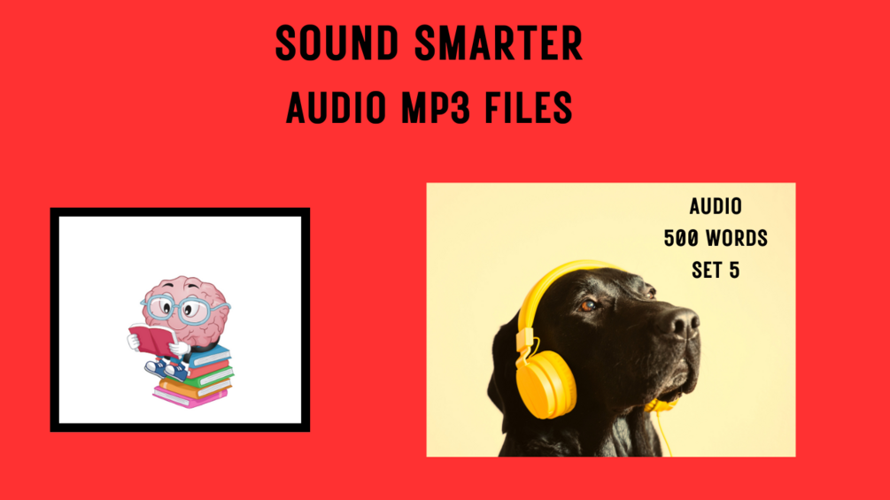 SOUND SMARTER - Audio (Set 5) MP3 - 500 Sophisticated Words
