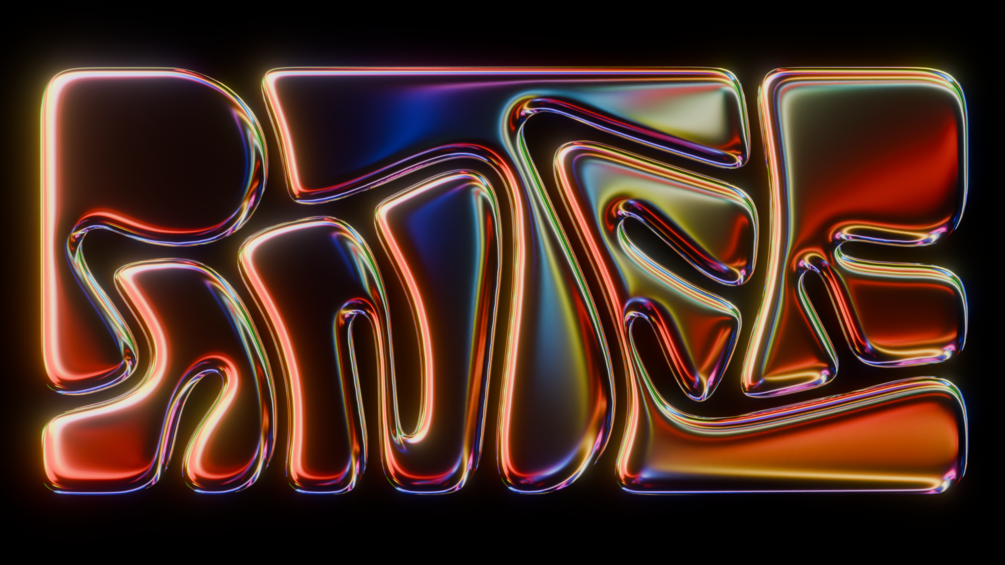 Iridescent Chrome Logo / Blender Source Files