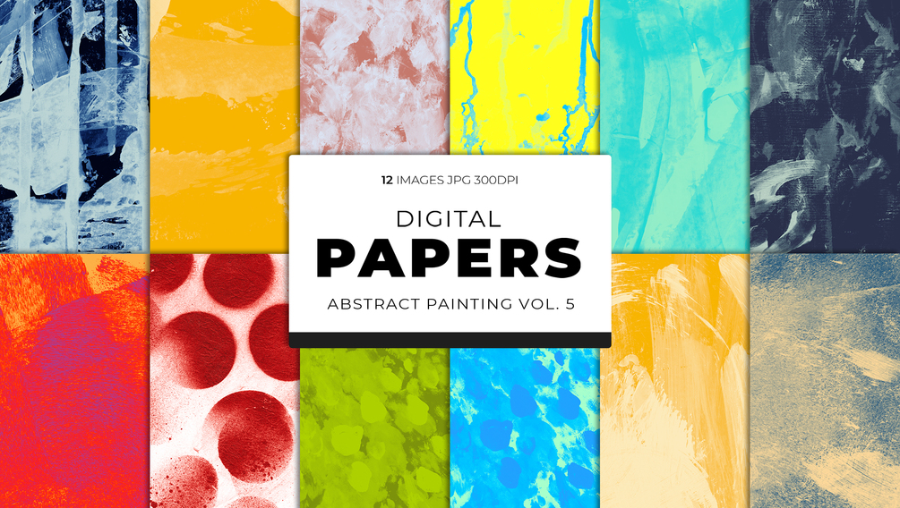 Digital papers Abstract Painting vol. 5