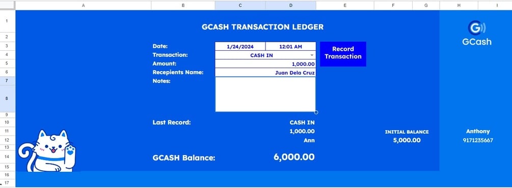 GCash Transaction Ledger (Automated)