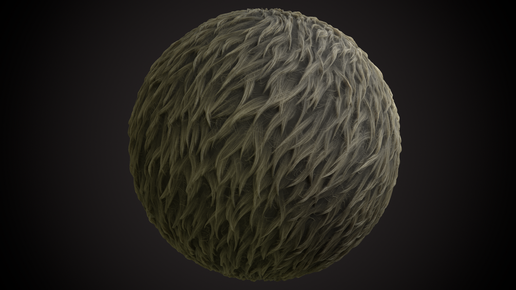 Realistic fur smart substance material