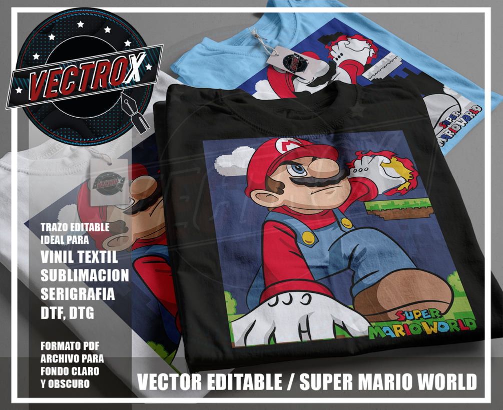 Vector Editable - Super Mario World