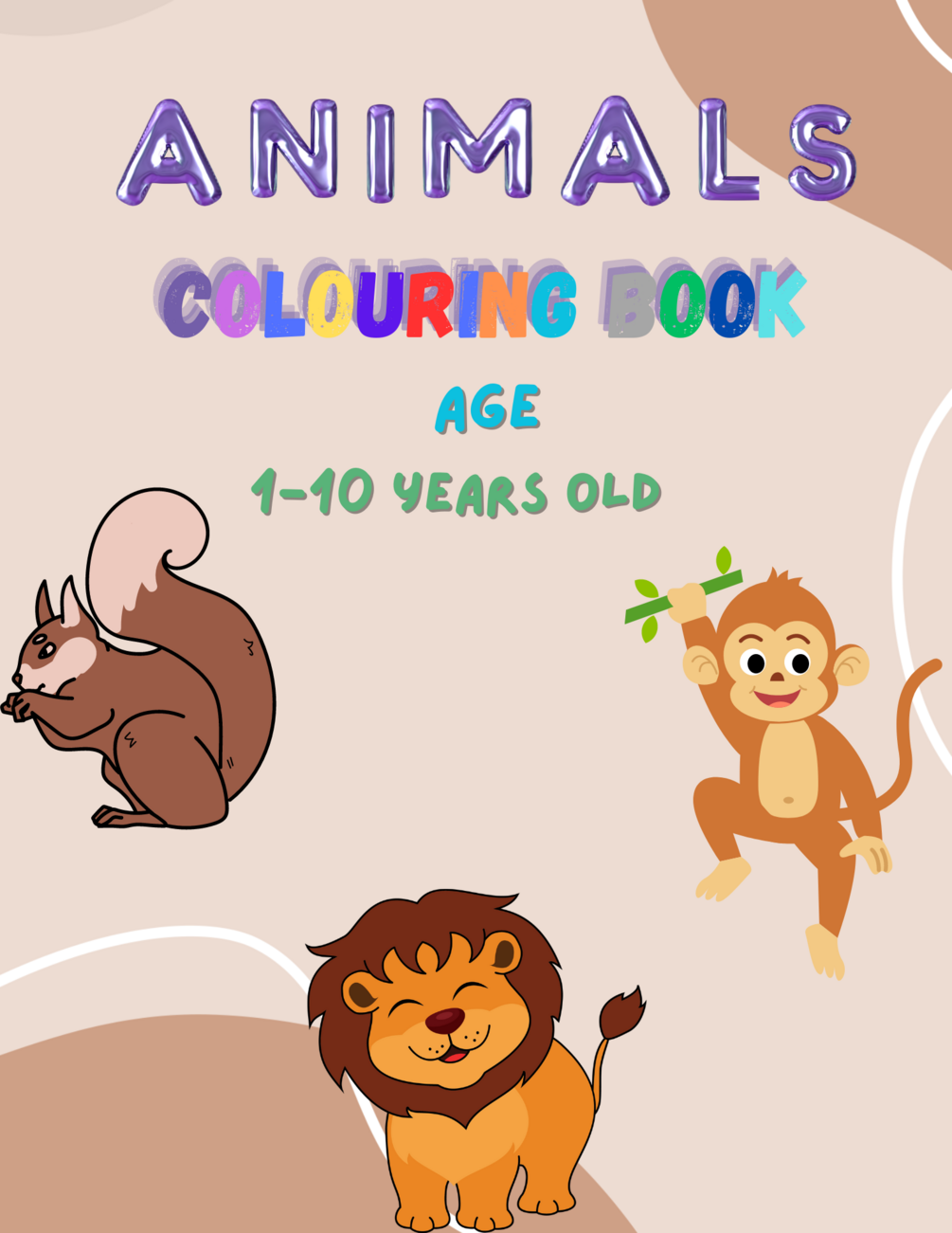 Paws, Claws, & Fluffy Tails: An Animal Kingdom Coloring Book