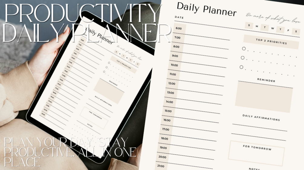 Productivity Daily Planner – Notion Template to Organize Your Day