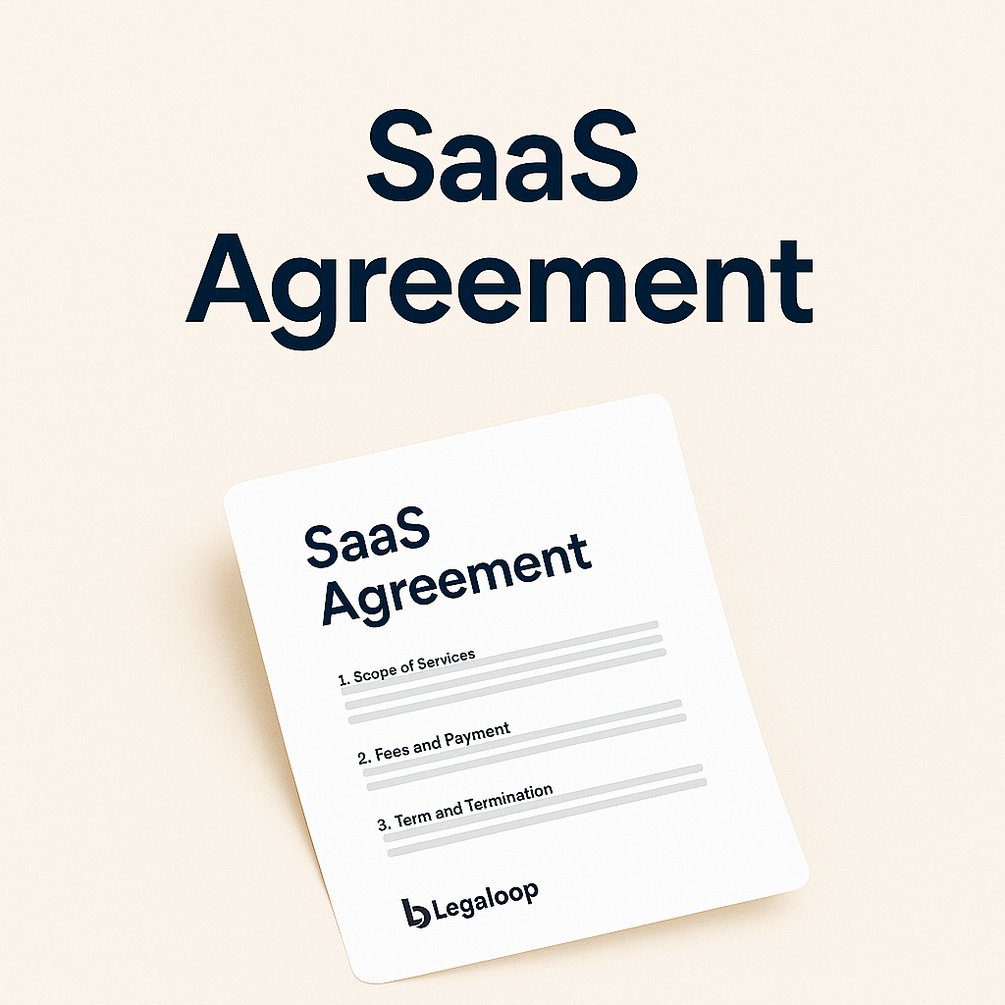 SaaS Agreement Template