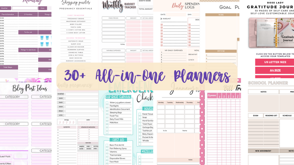 All-in-one Planners