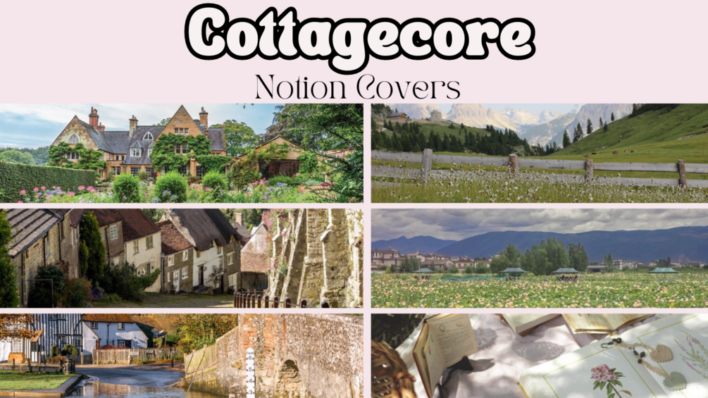 FREE Cottagecore Notion Covers Pack