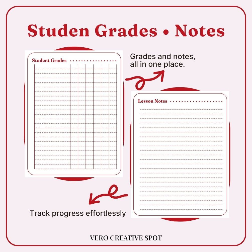 Cherry Printable Teacher Planner